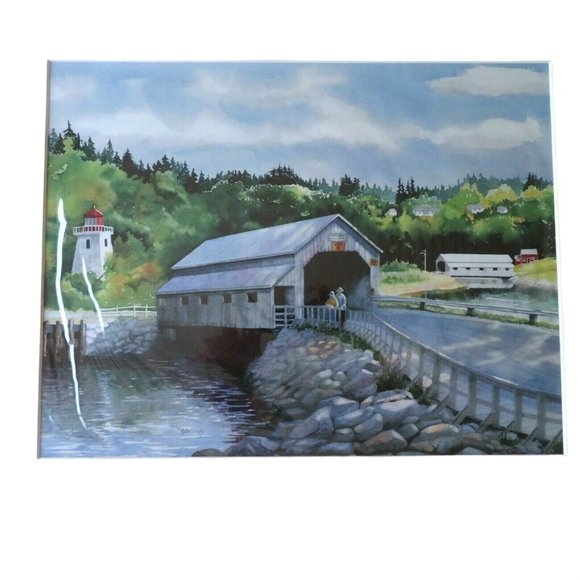 Kathryn Dunphy | Art | Vintage Watercolor Print Kathryn Dunphy Covered ...